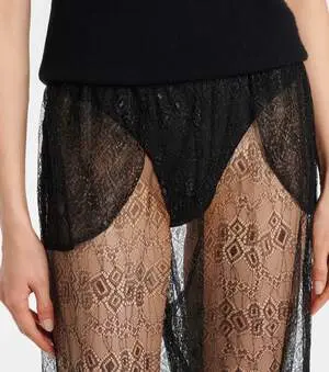THE FRANKIE SHOP Orissa Sheer Wide-leg Pants