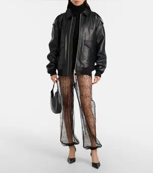 THE FRANKIE SHOP Orissa Sheer Wide-leg Pants