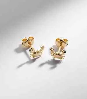 STONE AND STRAND 14kt Yellow Stud Earrings