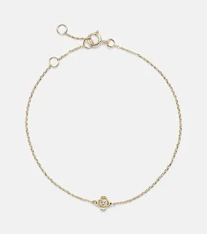 STONE AND STRAND Clover 14kt Bracelet With Diamonds