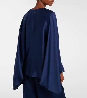 Stella McCartney Faux Pearl-embellished Satin Top