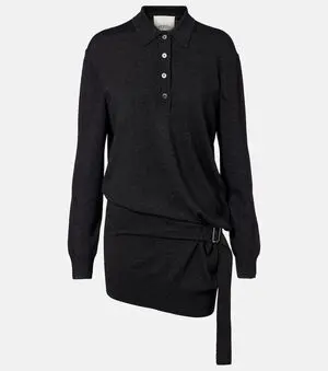 Isabel Marant Étoile Belted Polo Dress - Grey