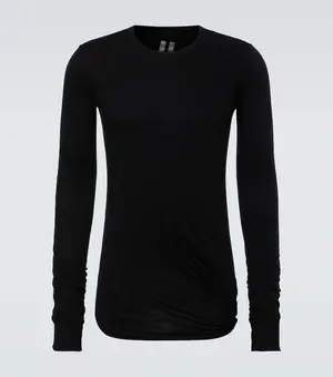 Rick Owens Cotton Long Sleeve Top