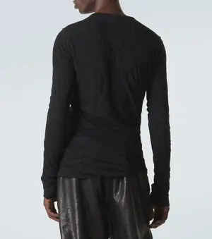 Rick Owens Cotton Long Sleeve Top