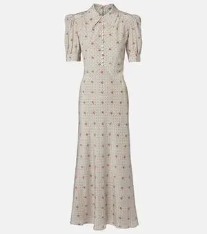Alessandra Rich Button Up Day Dresses