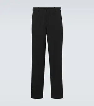 Dries Van Noten Cotton Straight Pants - Black