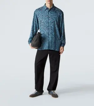 Dries Van Noten Cotton Straight Pants - Black