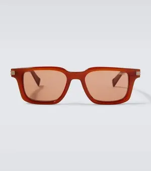 Zegna Rectangular Sunglasses - Brown