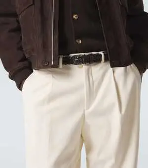 LARDINI Braided Leather Belt