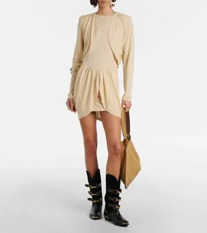 Isabel Marant Étoile Oskan Medium Suede Shoulder Bag - Beige