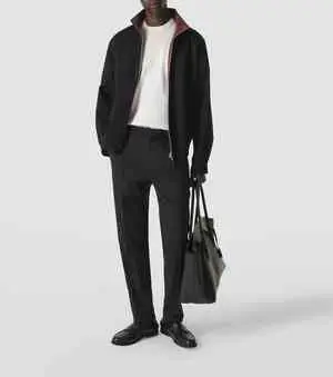 LARDINI Virgin Wool Tapered Trousers