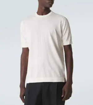 LARDINI Cotton T-shirt - White