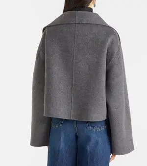 TOTEME Signature Wool Jacket - Grey