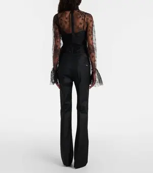 Blumarine Pleated Flared Pants