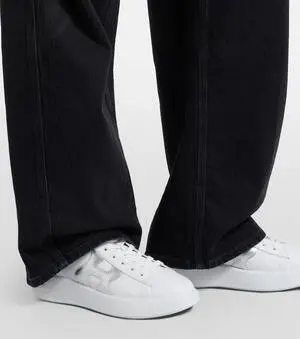 Hogan Rebel Leather Platform Sneakers