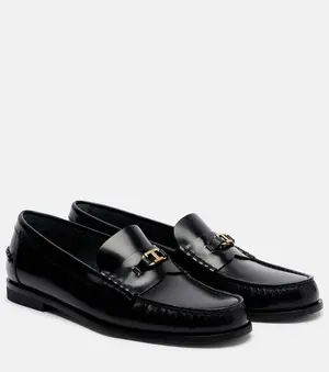 TOD'S T Timeless Leather Loafers - Black