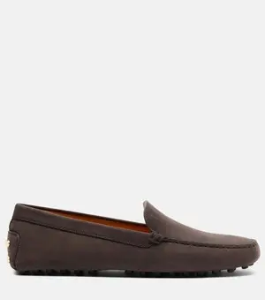 TOD'S Gommino Suede Loafers - Brown