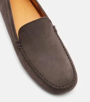 TOD'S Gommino Suede Loafers - Brown