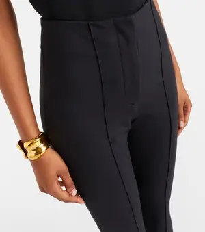 Veronica Beard Kean Cropped Slim Pants - Black