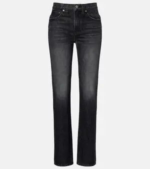 Khaite Farley Straight Leg Jeans - Black