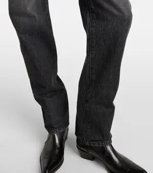 Khaite Farley Straight Leg Jeans - Black