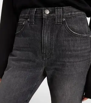 Khaite Farley Straight Leg Jeans - Black