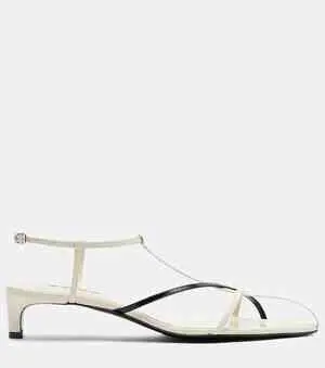 JIL SANDER Leather Sandals - White
