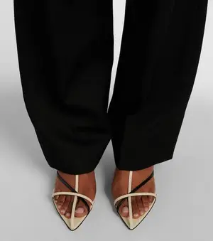 JIL SANDER Leather Sandals - White
