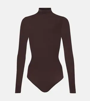 Wolford Buenos Aires Sheer Bodysuit - Brown
