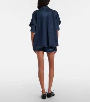 Sacai Belted Denim Cargo Shorts
