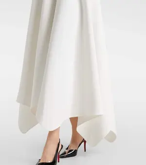 Maticevski Empath Draped Midi Dress