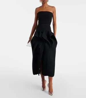 Maticevski Breakout Draped Midi Dress