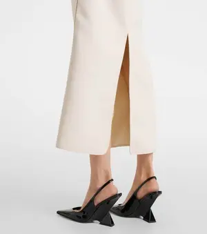 Maticevski Wingtips Draped Midi Dress