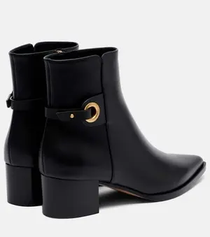 GIANVITO ROSSI Granada Leather Ankle Boots
