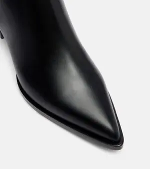 GIANVITO ROSSI Granada Leather Ankle Boots