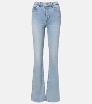 FRAME Arrow High-rise Bootcut Jeans - Blue