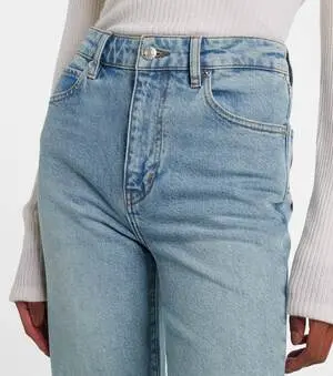 FRAME Arrow High-rise Bootcut Jeans - Blue