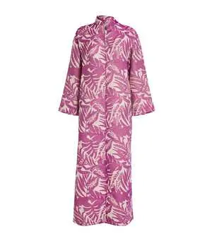TALLER MARMO Flamingo Open-collar Kaftan