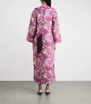 TALLER MARMO Flamingo Open-collar Kaftan