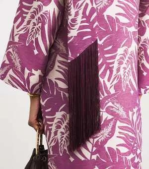 TALLER MARMO Flamingo Open-collar Kaftan