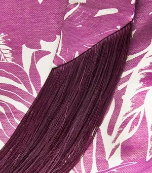 TALLER MARMO Flamingo Open-collar Kaftan