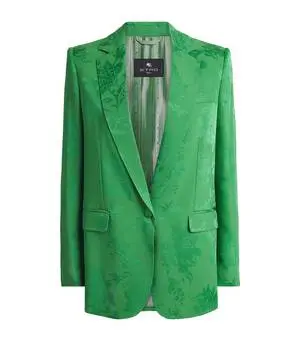 Etro Floral Single-breasted Blazer