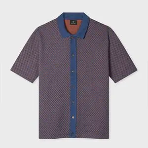 Paul Smith Jacquard Button-through Polo Shirt