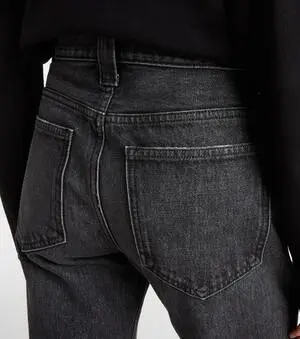 Khaite Farley Straight Jeans - Black