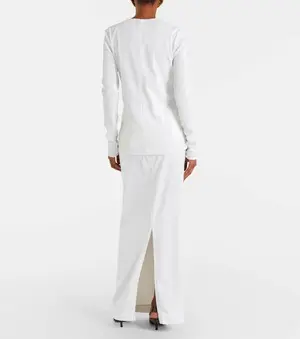 TOTEME Sequined Maxi Skirt - White