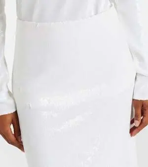 TOTEME Sequined Maxi Skirt - White