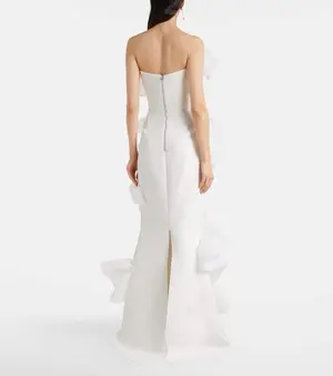 Maticevski Indulgence Ruffled Bustier Gown