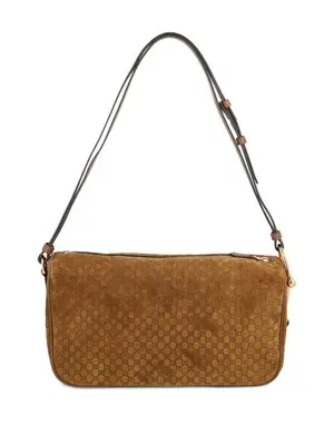 Gucci Half Horsebit Medium Leather Shoulder Bag - Brown
