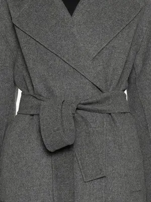 Max Mara Wool Long Coat - Grey