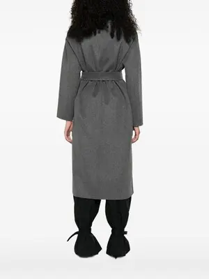 Max Mara Wool Long Coat - Grey